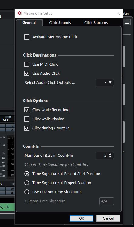 recording count in problems cubase steinberg forums