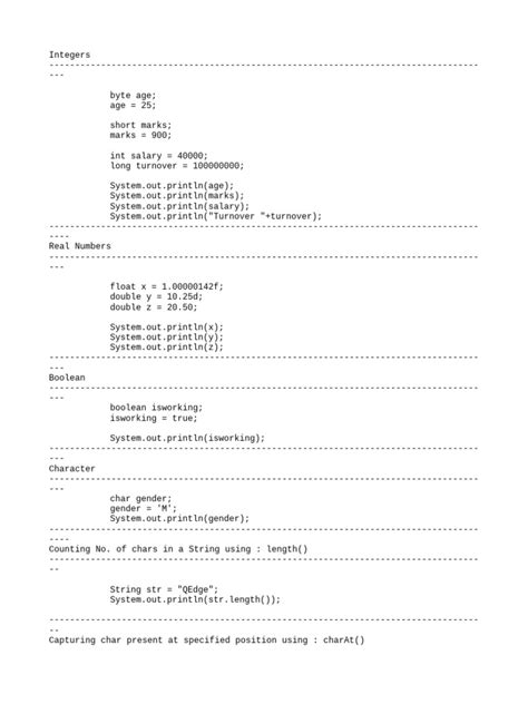 Coding Notes For Automation Pdf String Computer Science Integer