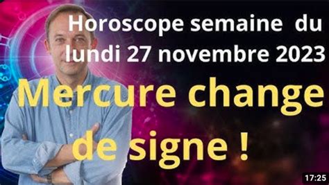 Horoscope De La Semaine Du Lundi 27 Novembre Par Jean Yves Espié
