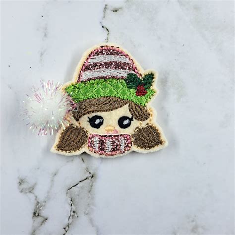 Christmas Elf Cutie Girl The Feltie Hoarder