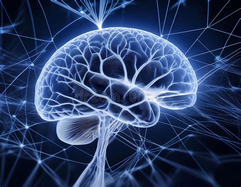 Brain And Neural Network Illustrations Representing Intelligence And Knowledge Symbolizing