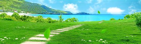 绿色环保海报背景图片素材下载 熊猫办公