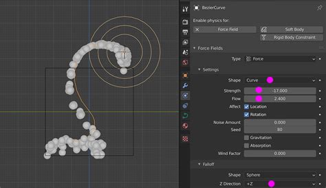 Meta Objects Is There A Way For Particles On A Curve Guide To Collide Blender Stack Exchange