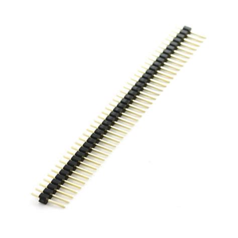 40pin 254mm Header Pin Male Straight Black Ktechnics Systems