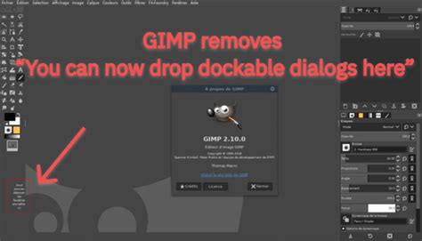 GIMP Removes Annoying You Can Now Drop Dockable Dialogs Here Message