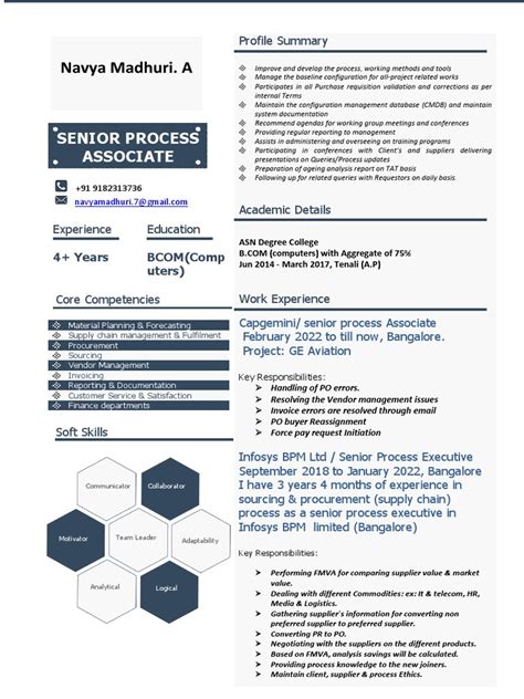 Navya Madhuri A Updated Resume Pdf Procurement Supply Chain