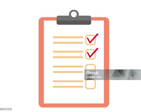 클립보드 체크리스트 벡터 아이콘 일러스트 0명에 대한 스톡 벡터 아트 및 기타 이미지 0명 검사 보기 공란 Istock