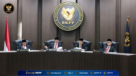DKPP Berhentikan Sementara Empat Penyelenggara Pemilu Karena Tak Serius Urus Cuti PNS DKPP RI