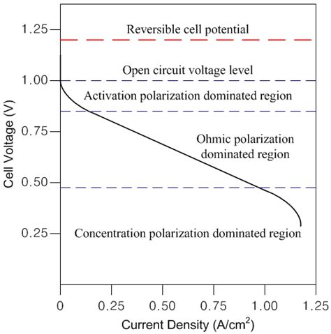 Generalized Polarization Curve Of A Fuel Cell Download Scientific Diagram