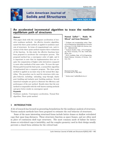 Pdf An Accelerated Incremental Algorithm To Trace The Nonlinear