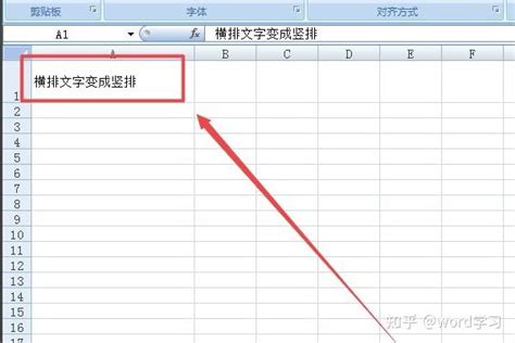 Excel里面文字竖排的操作方法 知乎