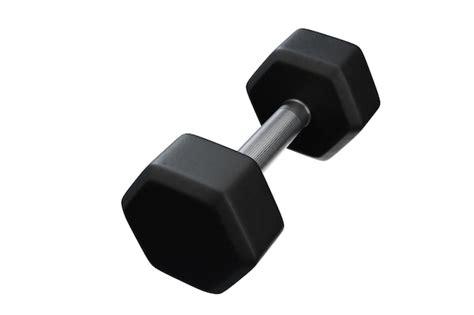 Premium Psd Black Rubber Dumbbells With Perforated Handle