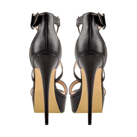 Onlymaker Womens Platform Sexy Stilettos Open Toe Ankle Strap