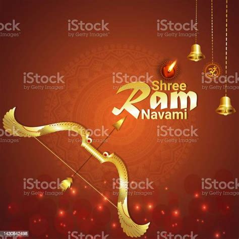 幸せなラムナバミのための金色の弓矢の創造的なベクトルイラスト Maha Navamiのベクターアート素材や画像を多数ご用意 Maha