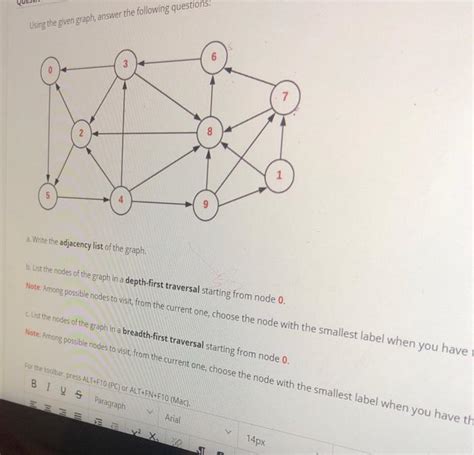 solved using the given graph answer the following questions
