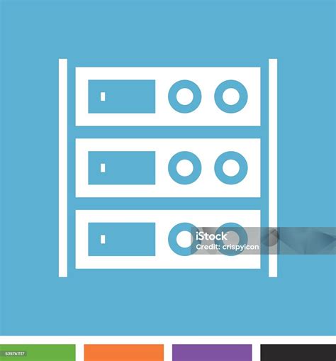 Computerserversymbol Stock Vektor Art Und Mehr Bilder Von 2015 2015