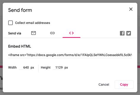 Embed Google Forms Learning Hub Zeroheight