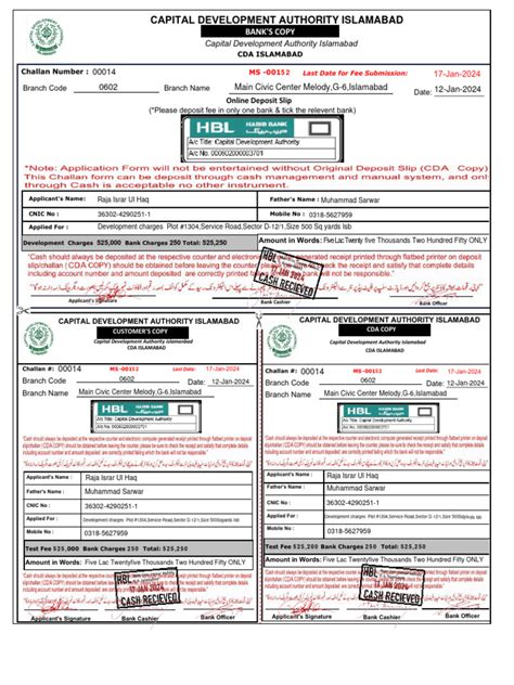 Cda Form For The Posts Of S No 55 To 61 2 Pdf Business Financial