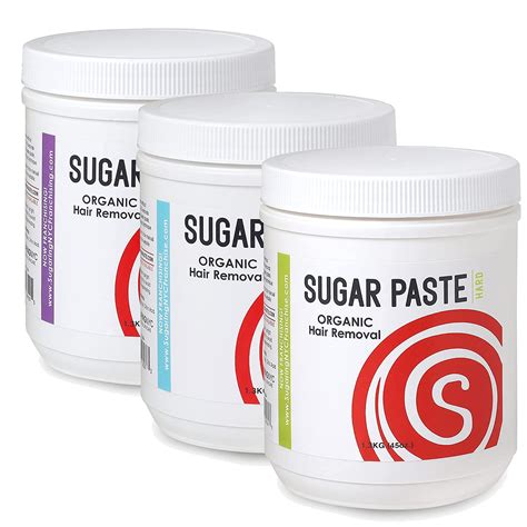 Sugaring Hair Removal Kit Soft Medium Hard Paste Trio Pack