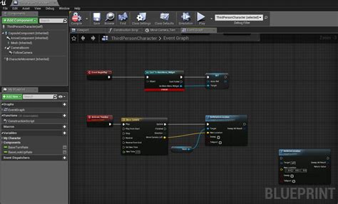 Moving The Camera When A Button Is Clicked On Screen Blueprint