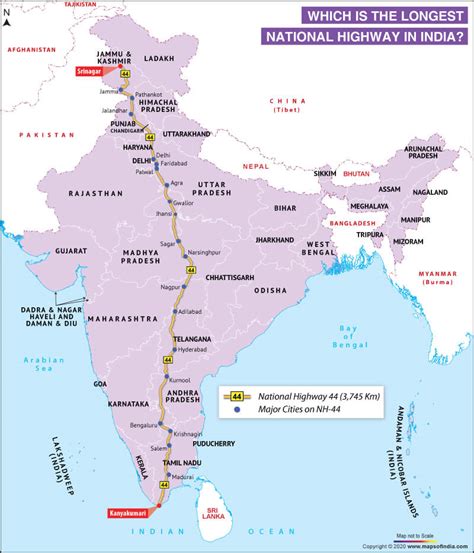 Solved The Longest National Highway Is Nh Which Runs From Jammu