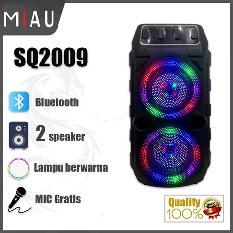 Jual Speaker Bluetooth Bass Microphone Karaoke RBG Lampu Portable Speakers Wireless Shopee