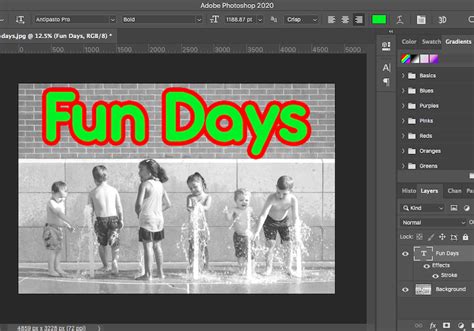 How To Outline Text In Photoshop Make It Transparent