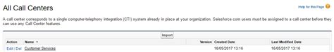 geomant call center settings in salesforce geomant documentation