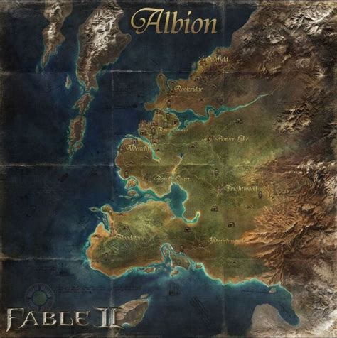 Print Up A Fable Ii Albion Wall Map