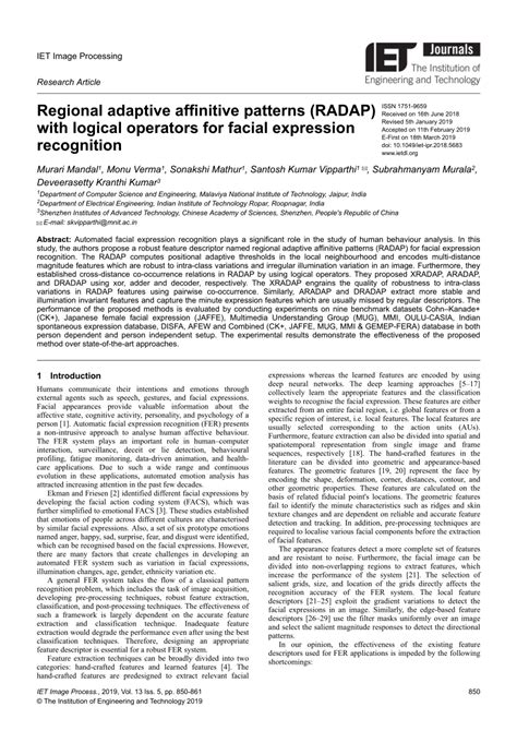 pdf radap regional adaptive affinitive patterns with logical