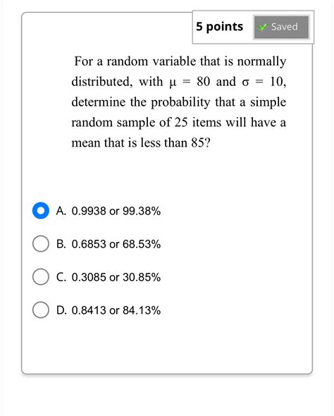Solved Pointsfor A Random Variable That Is Chegg