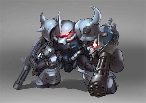 Gouf Custom Gundam And 2 More Drawn By Zakuma Danbooru