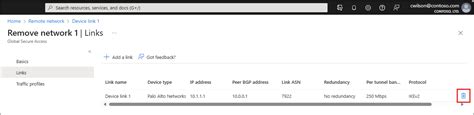 원격 네트워크에 디바이스 링크를 추가하는 방법 Global Secure Access Microsoft Learn