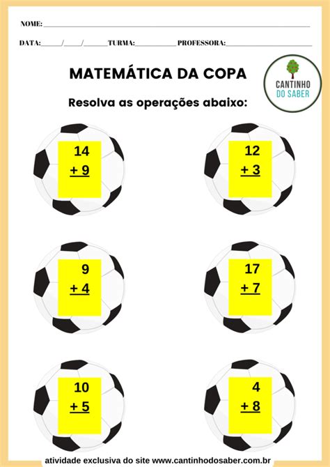 Continhas de Adição e Subtração 17 Pedagogia verloop io