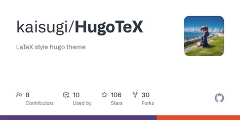 Github Kaisugi Hugotex Latex Style Hugo Theme