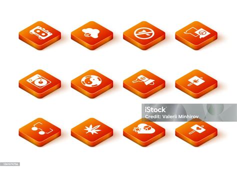 세트 안경 마리화나 비닐 플레이어 음양 기호 사랑 평화 메가 폰 평화와 아이콘 벡터 3차원 형태에 대한 스톡 벡터 아트 및 기타 이미지 Istock