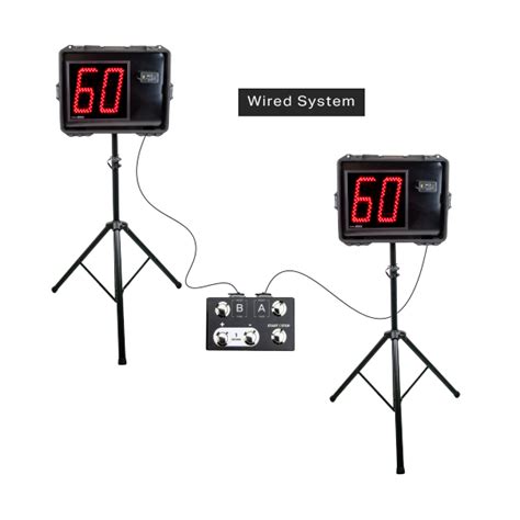 Baseball Pitch Clock System 2 Digit Dual Portable Displays