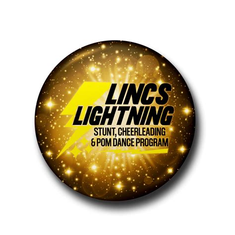Lincs Lightning Pin Badge I Love Cheer®