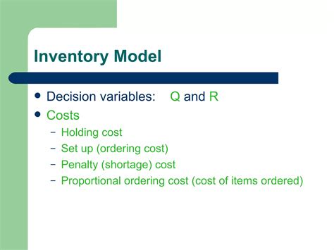 continuous review inventory system ppt business business and finance