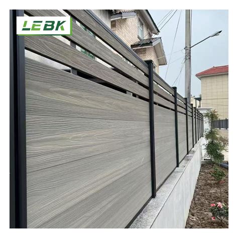 Garden Semi Enclosed Wpc Fence Lebk Plastic Wood