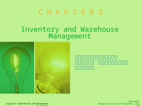 Ppt Chapter 03 Inventory And Warehouse Management Dokumen Tips