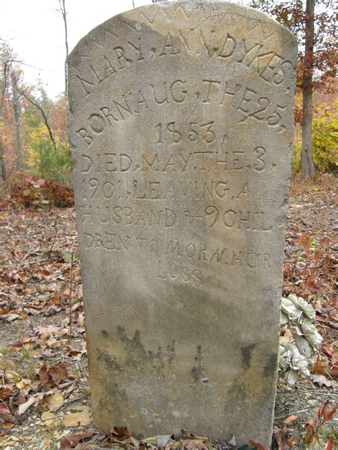 Mary Ann Wells Dykes 1853 1901 Find A Grave Memorial