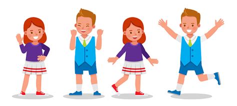 자식 문자 벡터 디자인 집합입니다 감정과 다양한 행동의 프리젠 테이션 가족에 대한 스톡 벡터 아트 및 기타 이미지 가족 개념 공부 Istock