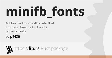 Minifb Fonts Rust Gfx Library Lib Rs