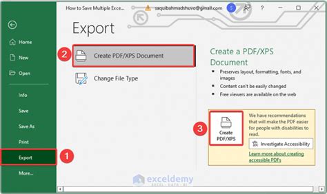 How To Save Multiple Excel Sheets As One Pdf 2 Easy Methods