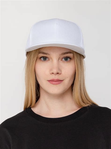 Бейсболка Snapback с прямым козырьком, белая купить оптом и в розницу с ...