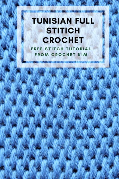 Tunisian Full Stitch Crochet Stitch Tutorial Artofit