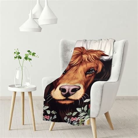 Aristuring Cute Highland Cow Blanket Cow Ts Soft Cozy Highland Cow