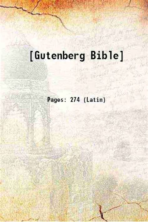 Gutenberg Bible Volume 3 1454