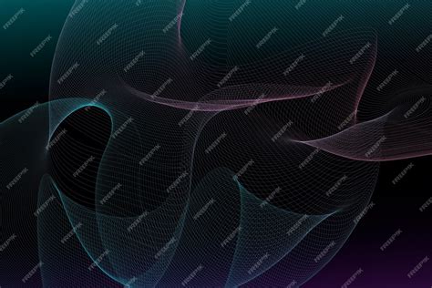 Premium Vector Gradient Particle Wave Background